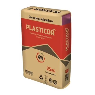PLASTICOR CEM. ALB. 25kgs. - Menara Corralón
